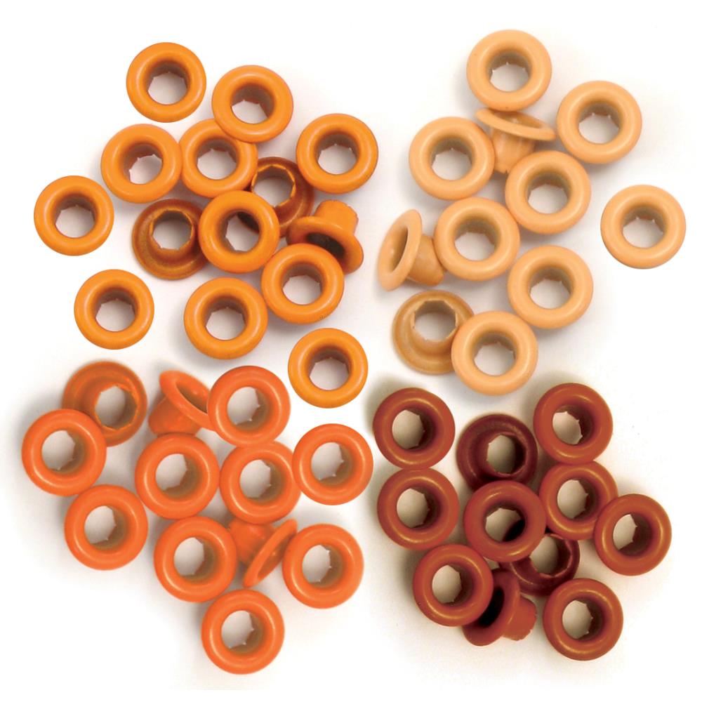 Round 3/16" Eyelets (60) - Orange